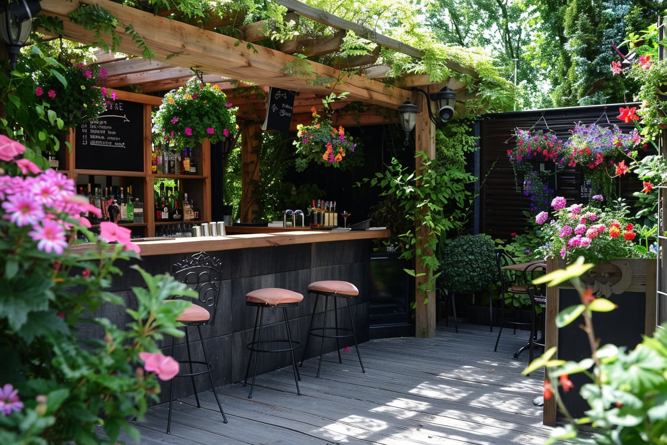 Installer un bar extérieur dans son jardin - OuiStock